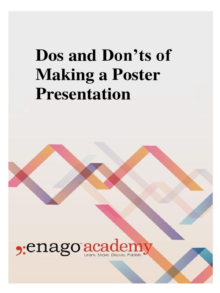 Dos and Don'ts of Making A Poster Presentation | PDF | Typefaces | Graphics