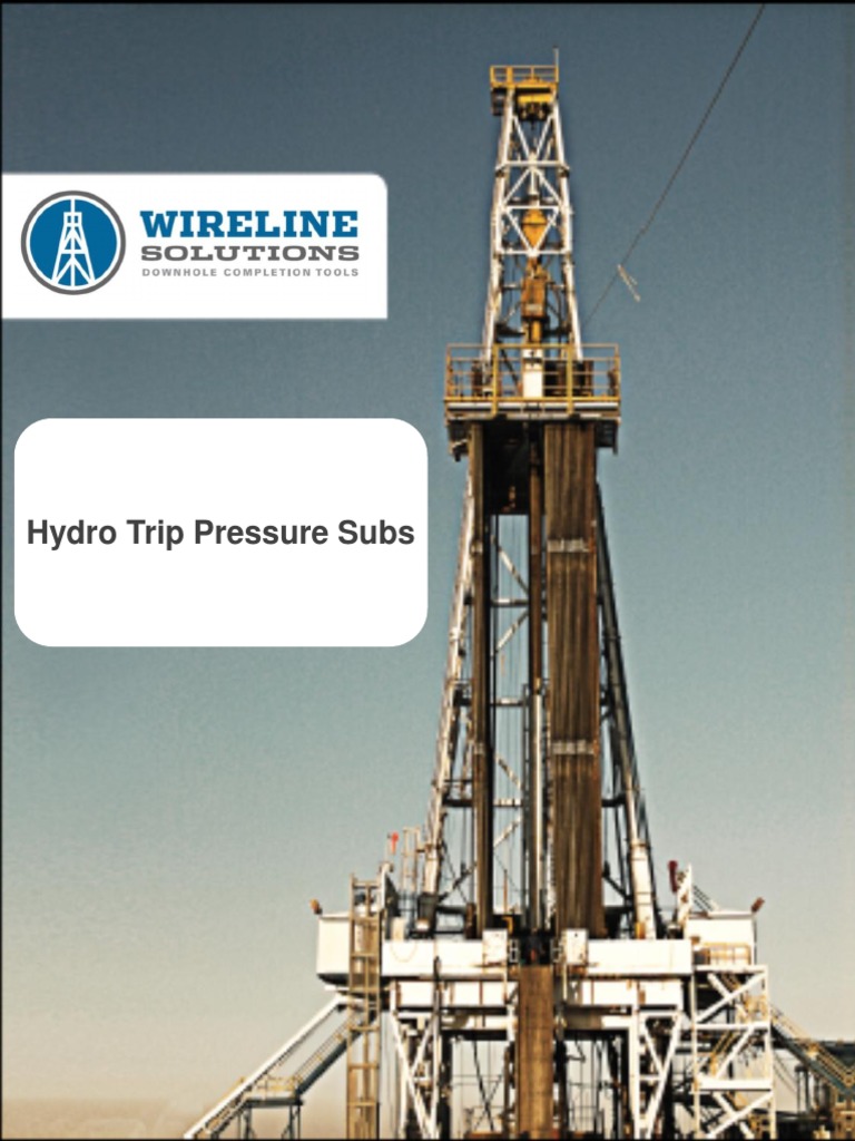 Hydro Trip Pressure Subs | PDF | Pipe (Fluid Conveyance) | Screw