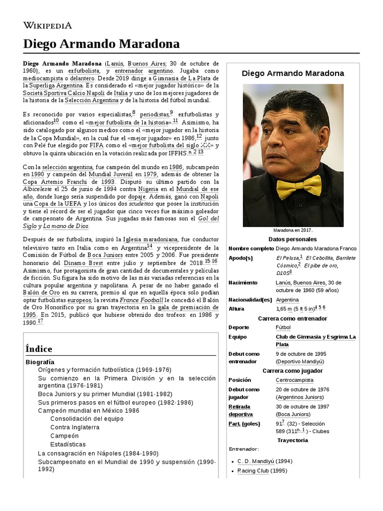 Diego Armando Maradona | PDF | Diego Maradona | FC Barcelona