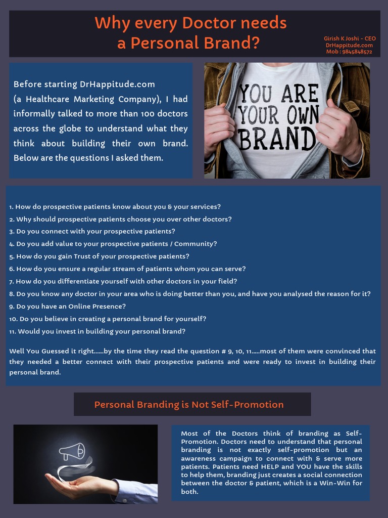 Building a Personal Brand for Doctors | PDF | Brand | Physician