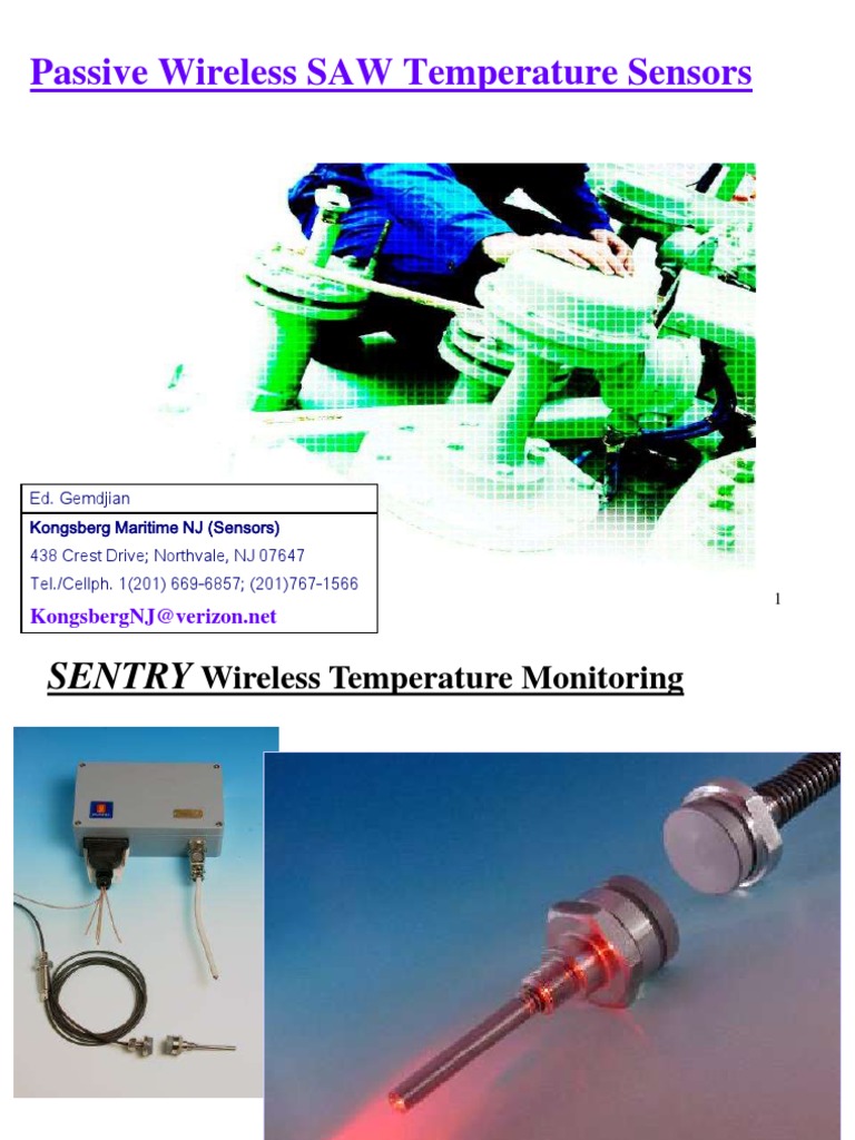 Wireless SAW Temperature Sensors | PDF | Amplitude | Radar