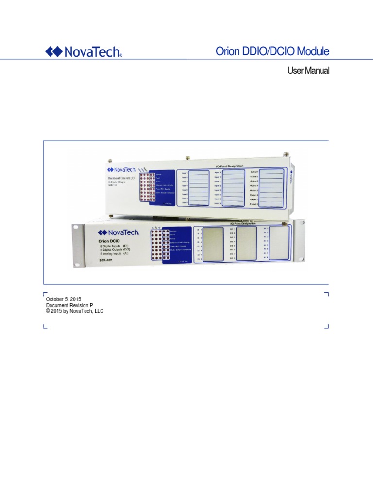 Orion DDIO/DCIO Module: User Manual | PDF | Direct Current | Power Supply