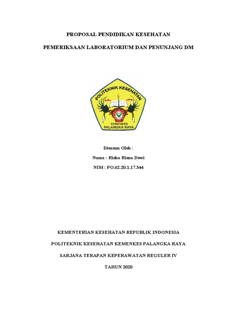 Proposal Pendidikan Kesehatan | PDF
