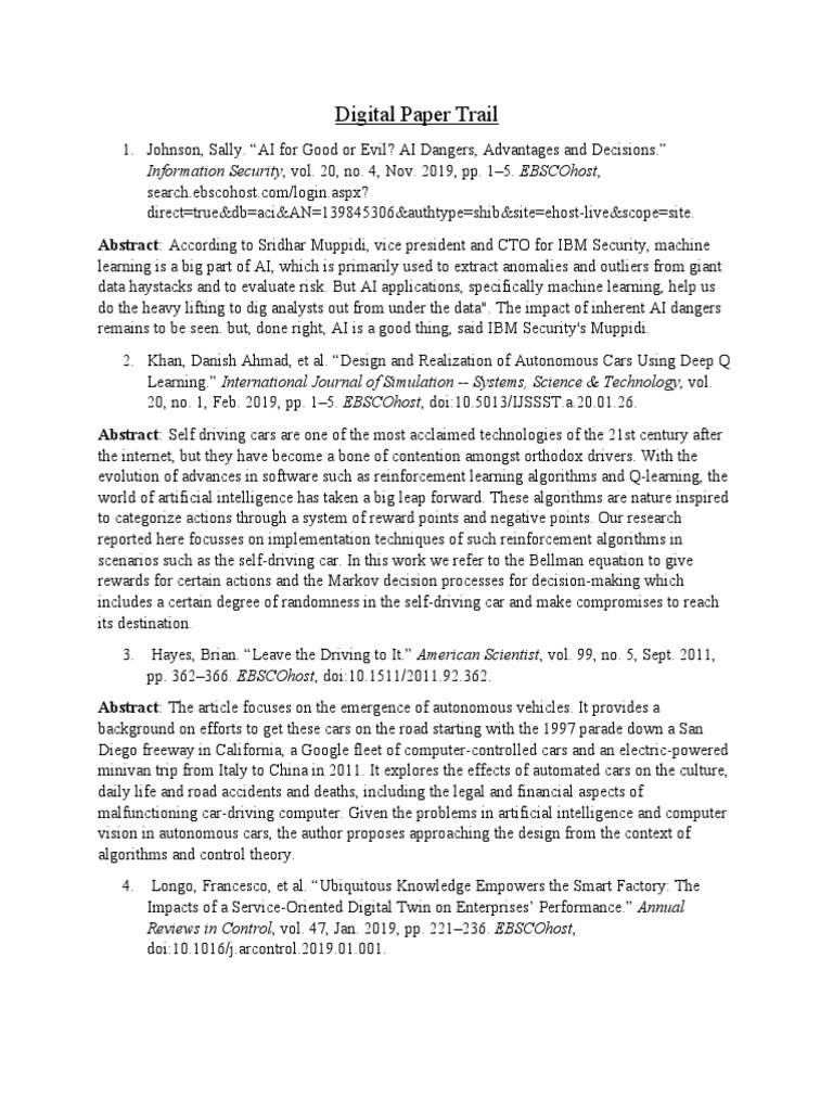 Digital Paper Trail | PDF | Artificial Intelligence | Intelligence (AI ...