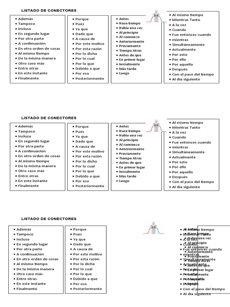 Lista de conectores y transiciones para la escritura | PDF