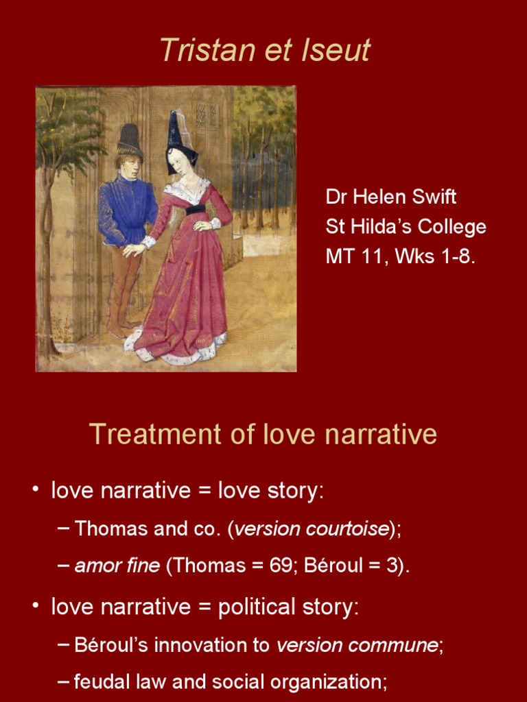 Tristan Lecture Week 7 - Love Narrative | PDF | Travel | Law