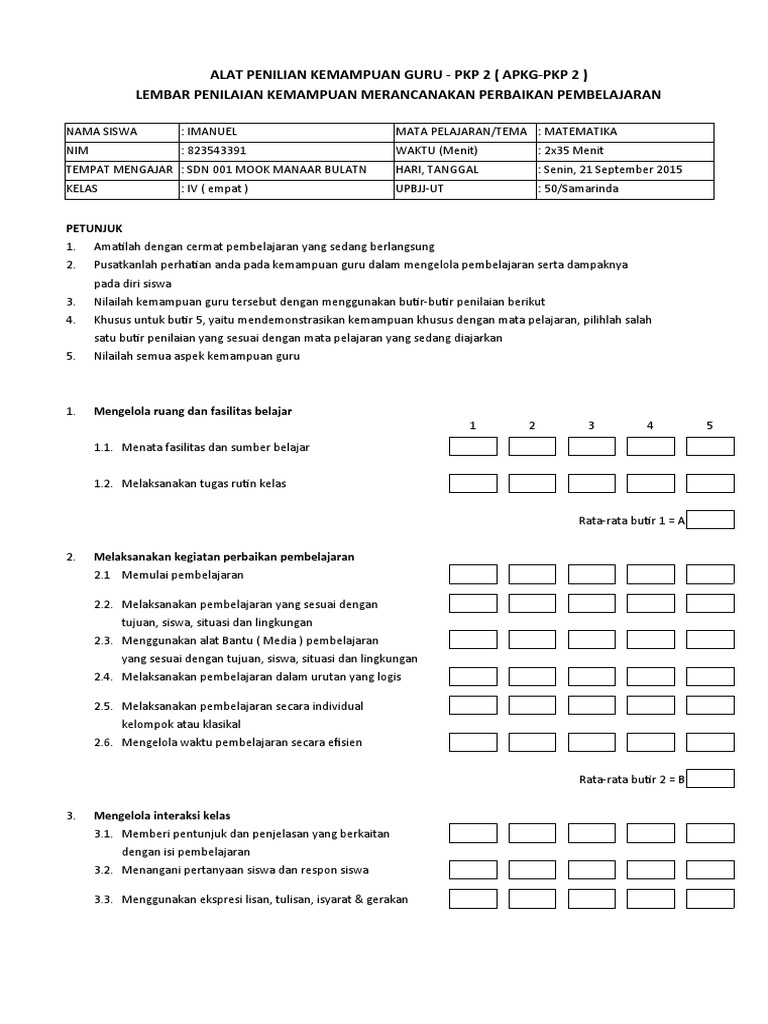 APKG-PKP 2 - Siklus 2 | PDF