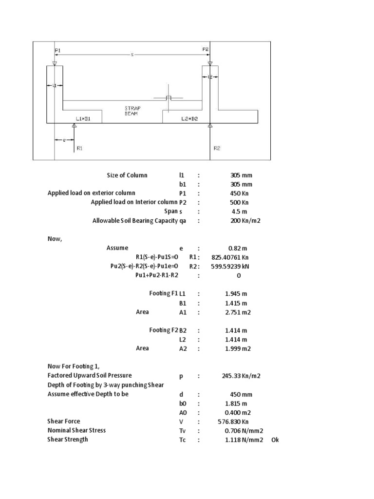 Strap Beam | PDF | Beam (Structure) | Bending