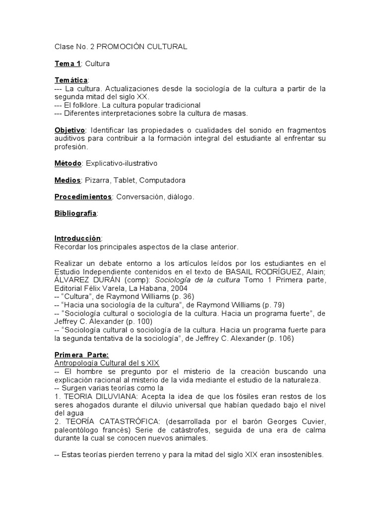 Clase 2 | PDF | Folklore | Evolución