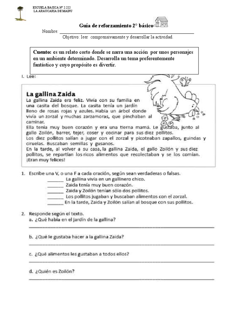 Lectura Comprensiba 2° 25-03 | PDF