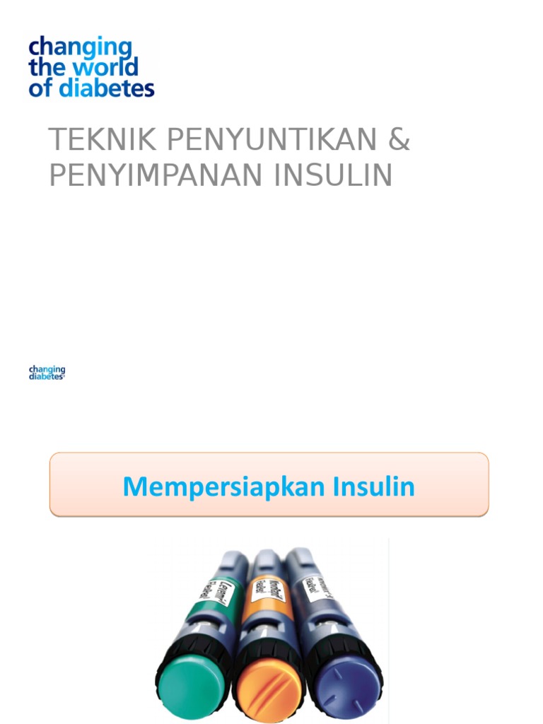 Cara Penyuntikan & Penyimpanan Insulin | PDF