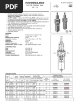 ASCO 342 Series Filter Regulators | PDF | Filtration | Stainless Steel