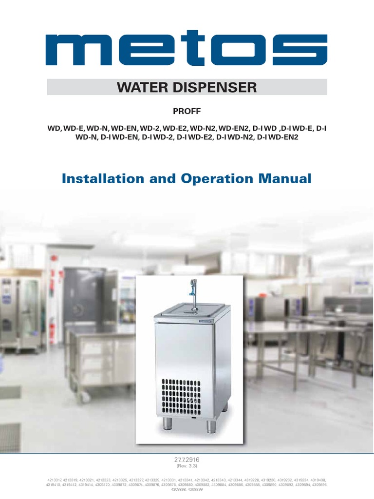Water Dispenser: Installation and Operation Manual | PDF | Tap (Valve ...