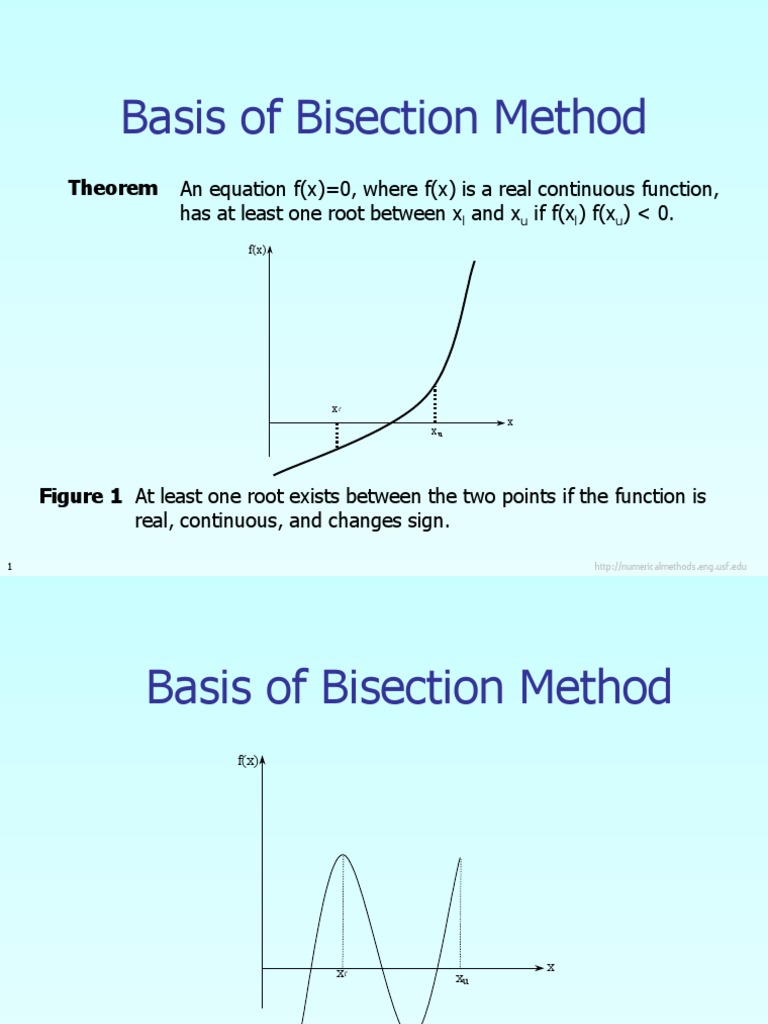 Basis of Bisection Method | Download Free PDF | Mathematical Relations | Applied Mathematics