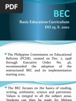 The Revised Basic Education Curriculum | PDF | Curriculum | Learning