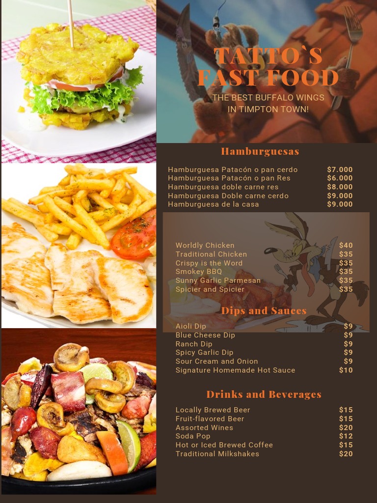 Tatto's Fast Food | PDF | Cooking, Food & Wine