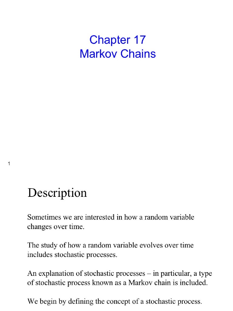 Markov Chains | PDF