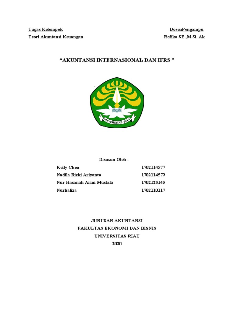 RMK Tak Ifrs Dan Akuntansi Internasional | PDF