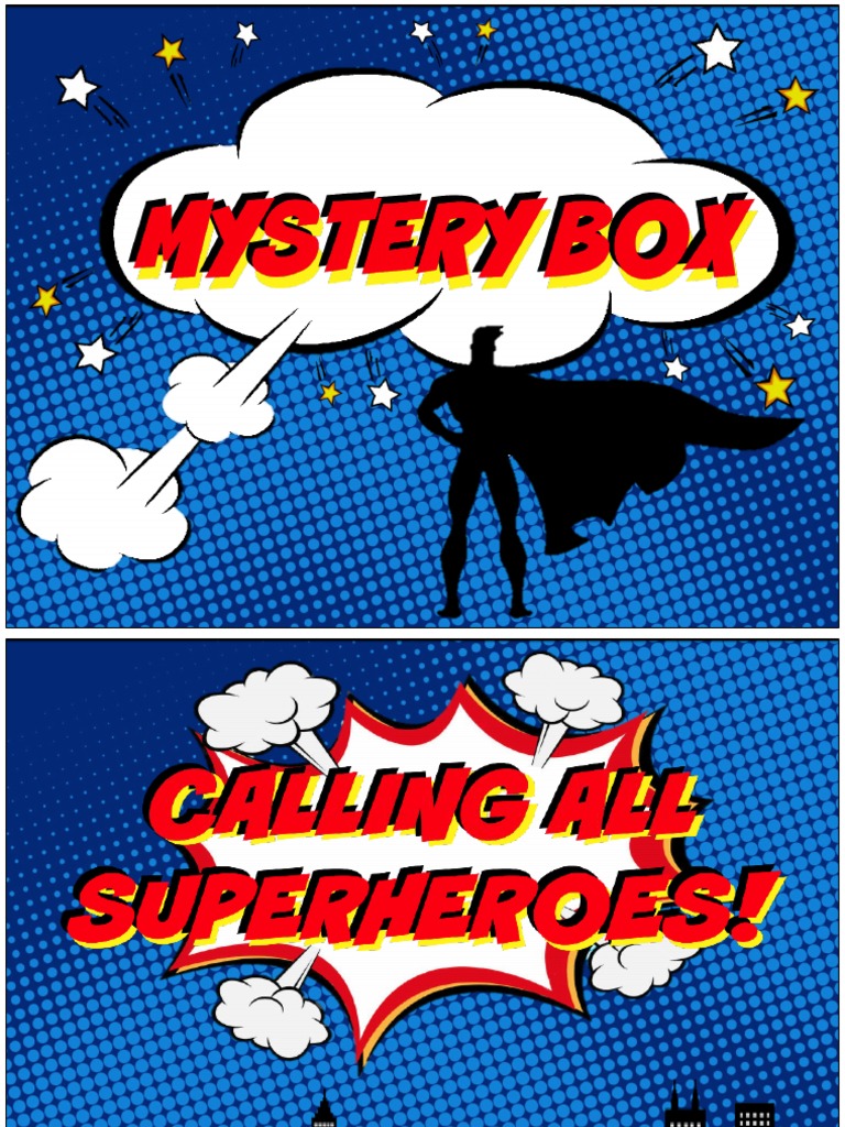 Superhero Mystery Box PPT Bomb Game | PDF