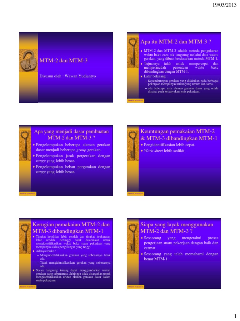 Apa Itu MTM-2 Dan MTM-3 - MTM-2 Dan MTM-3. Keuntungan Pemakaian MTM-2 & MTM-3 Dibandingkan MTM-1 ...