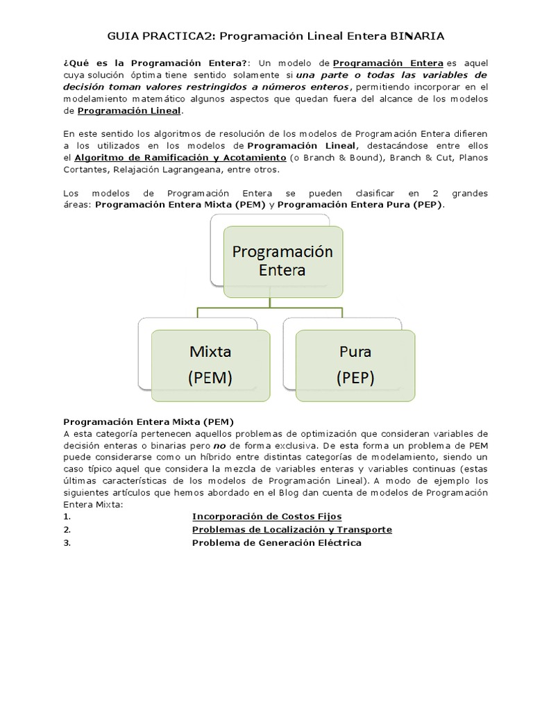 GuiaPractica2 - Programacion Entera Binaria Actualizado | PDF ...