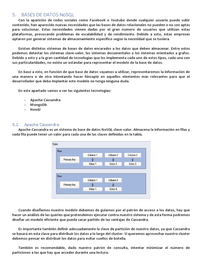 BASES DE DATOS NoSQL | PDF | No Sql | Bases de datos