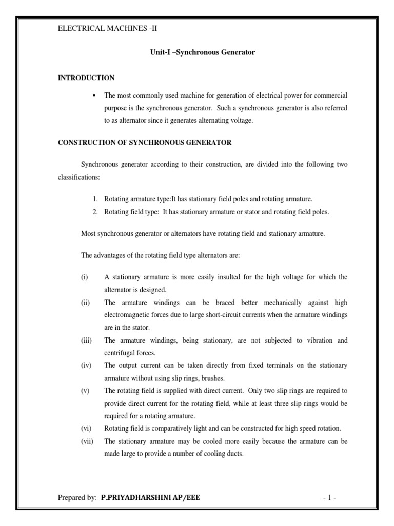 Electrical Machines Notes Unit1 | PDF | Electrical Impedance | Inductor