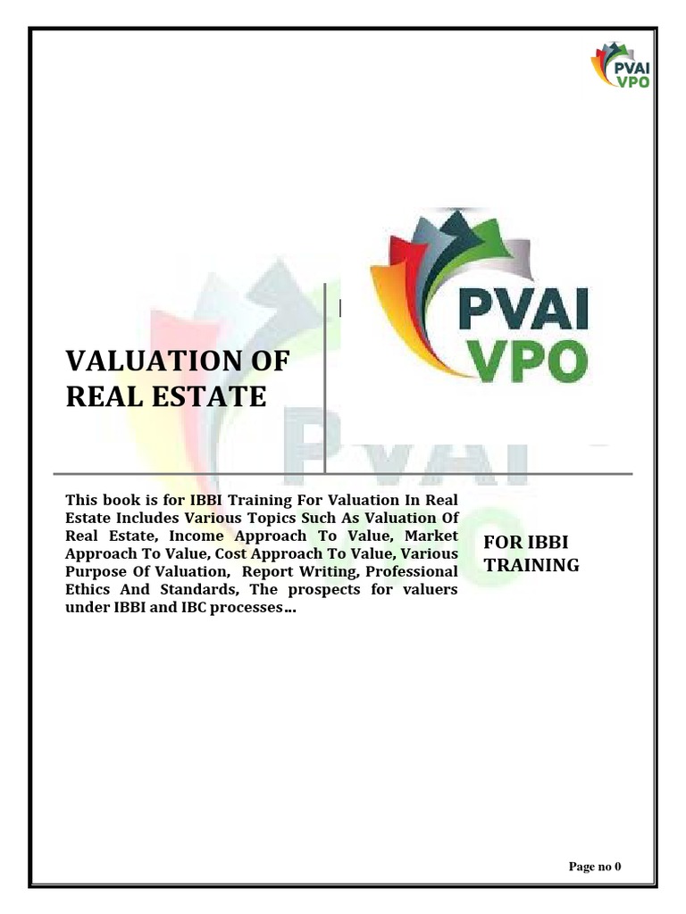 PVAI - 1valuation | PDF | Present Value | Real Estate Appraisal