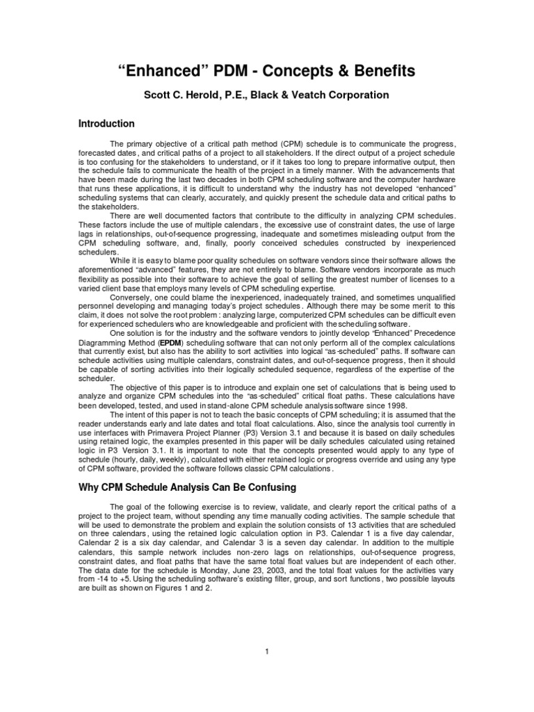 Enhanced PDM Scheduling Benefits | PDF | Computer Network | Computing