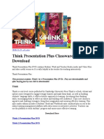 Think Starter Student's Book PDF | PDF | Career & Growth | Business