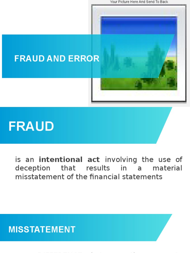 Fraud and Error.pptx | Embezzlement | Fraud