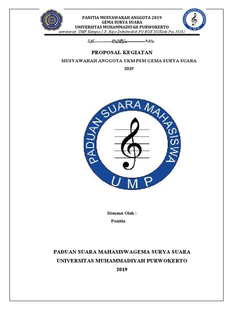 Proposal Musyang PSM GSS 2018 | PDF