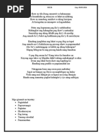 Kalakip Ng Awitin Lyrics | PDF