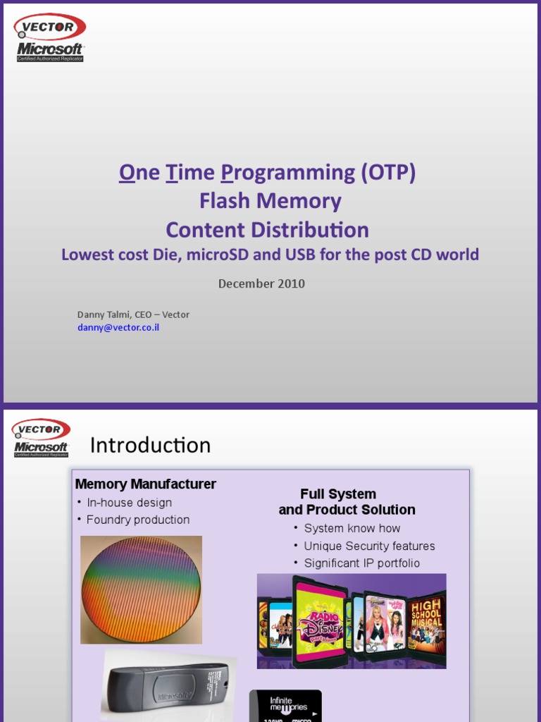 One Time Programming Otp Flash Memory Content Distribution Pdf Flash Memory Information