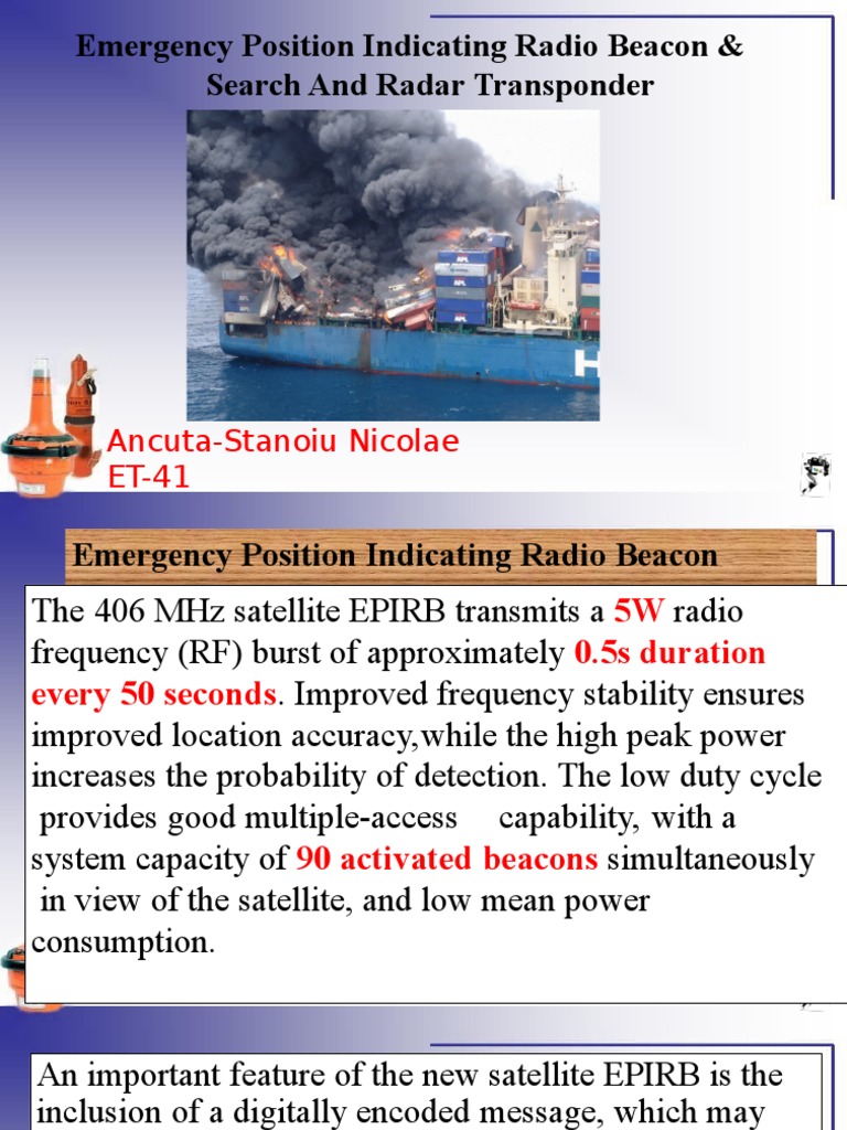 Emergency Position Indicating Radio Beacon & Search and Radar ...