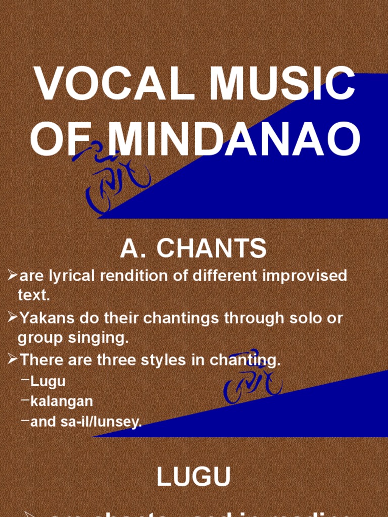 Mindanao Vocal Music and Chants | PDF