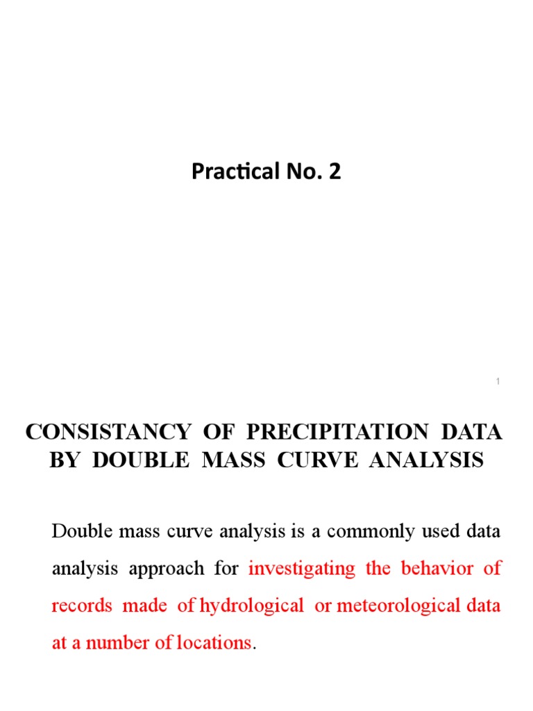 Double Mass Curve | PDF | Contour Line | Drainage Basin