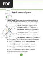Trig Cheat Sheet | PDF | Trigonometric Functions | Sine