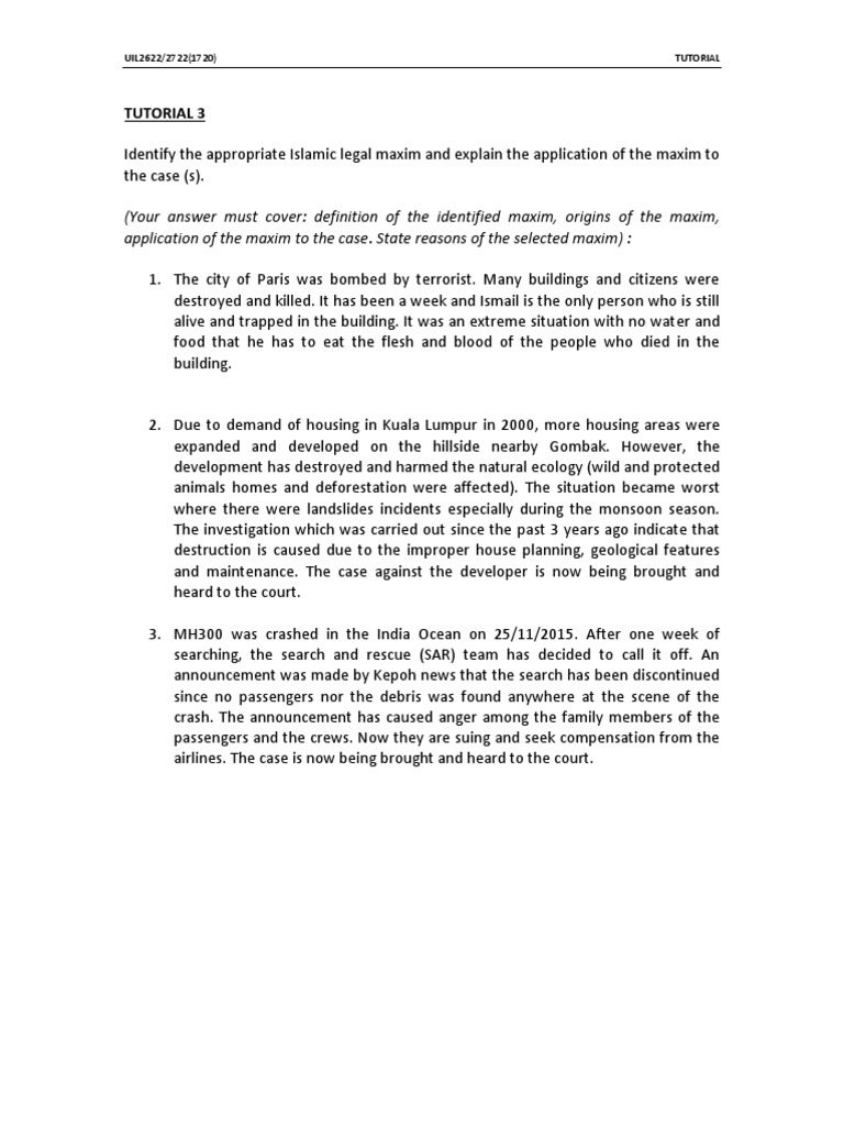 Your Answer Must Cover: Definition of The Identified Maxim, Origins of ...