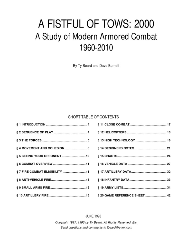 A Fistful of Tows: 2000 | PDF | Shell (Projectile) | Artillery
