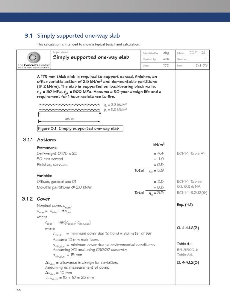 Pages From Worked - Eurocode - 2 | PDF