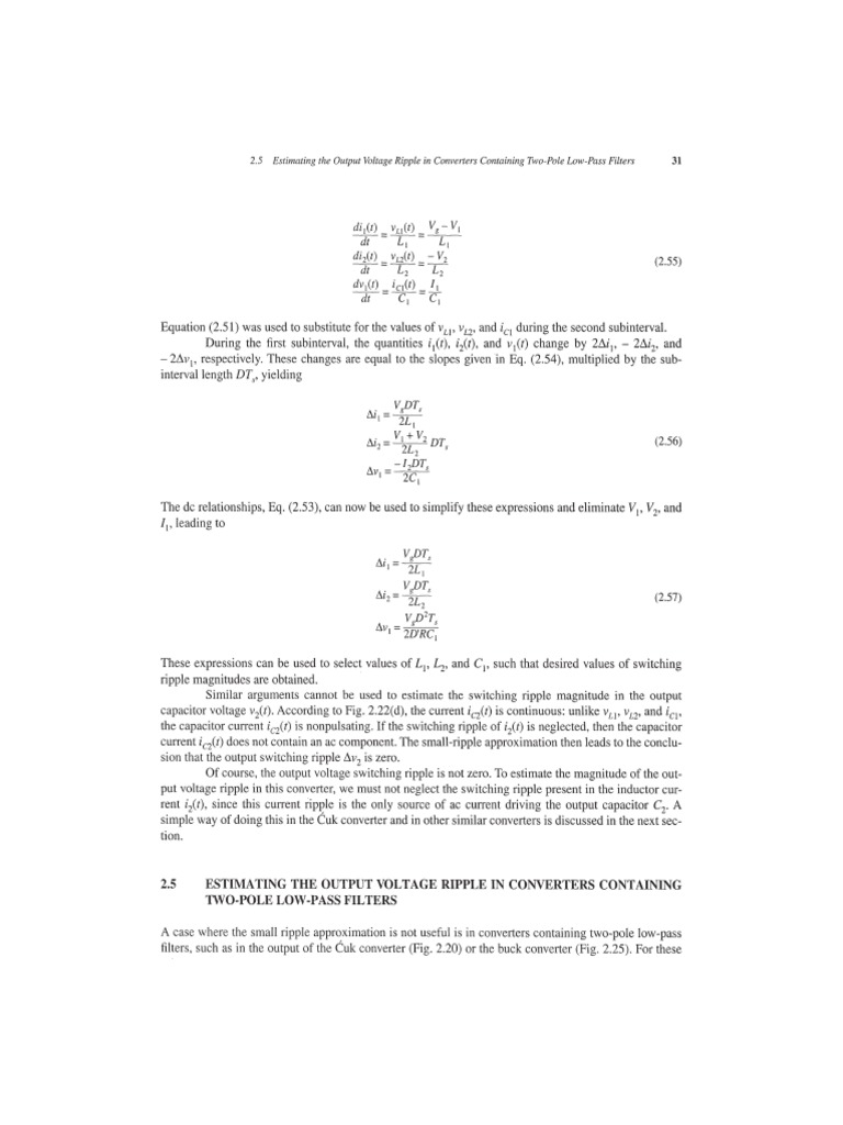 Principles of Steady State Converter Analysis | PDF