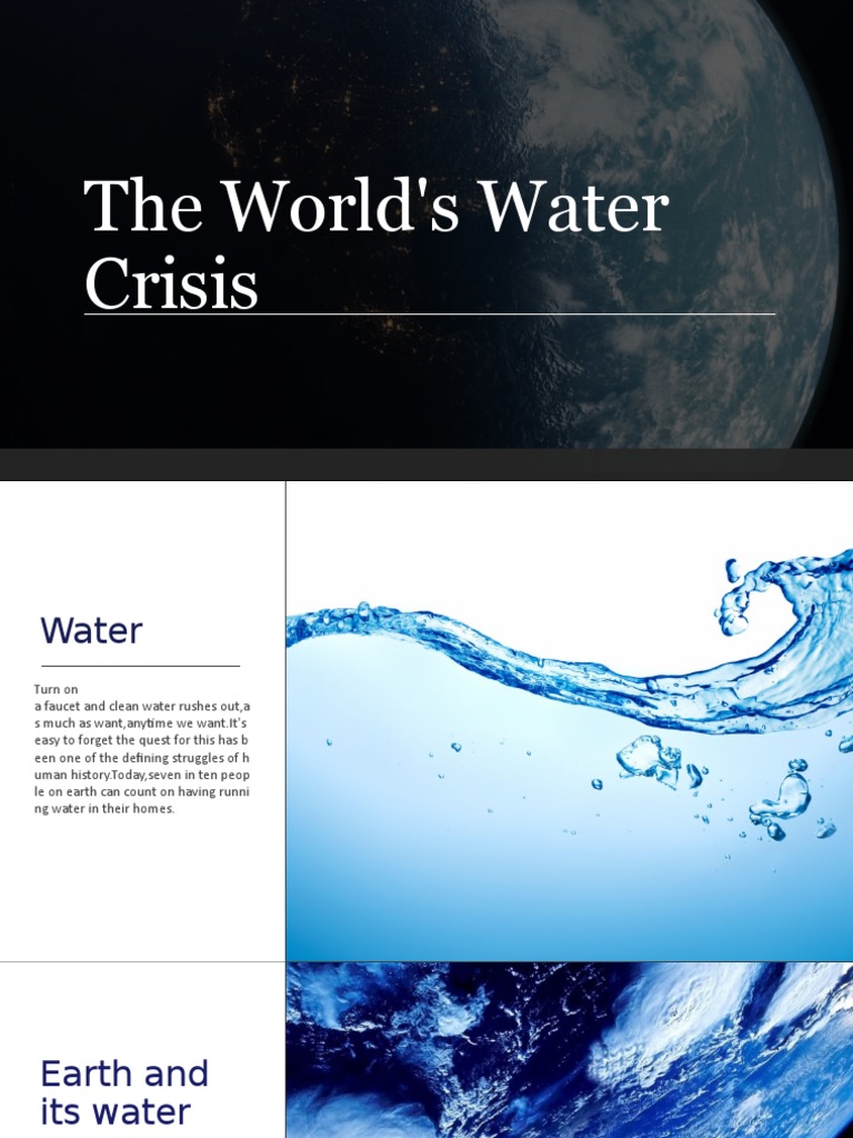The World's Water Crisis | PDF