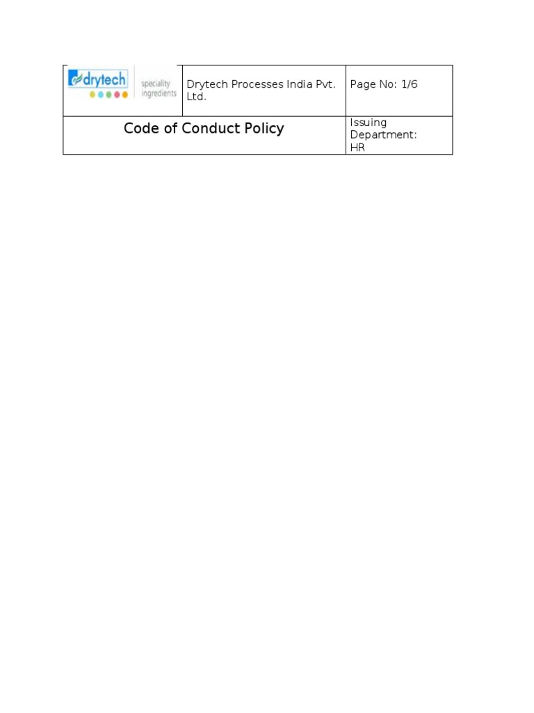Template Header For Policy | PDF | Finance & Money Management