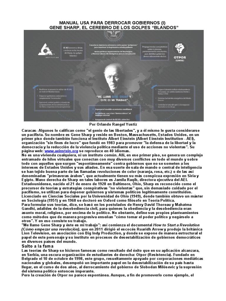 Orlando Rangel - Manual Gene Sharp PDF | PDF | Agencia Central de ...