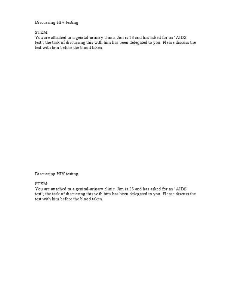 DO PBL Paper Case 16 HIV OSCE | PDF | Hiv/Aids | Sexually Transmitted ...