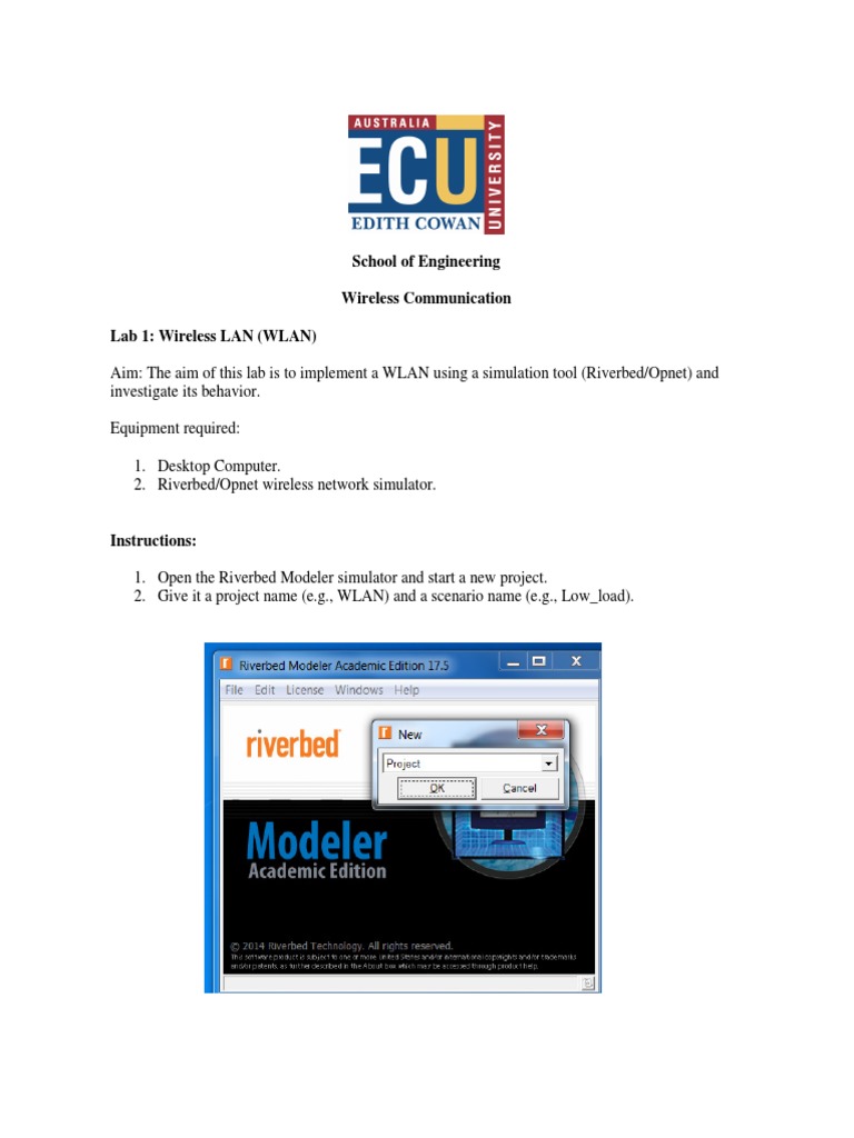 WLAN Simulation Lab Using Riverbed/Opnet | PDF | Wireless Lan ...