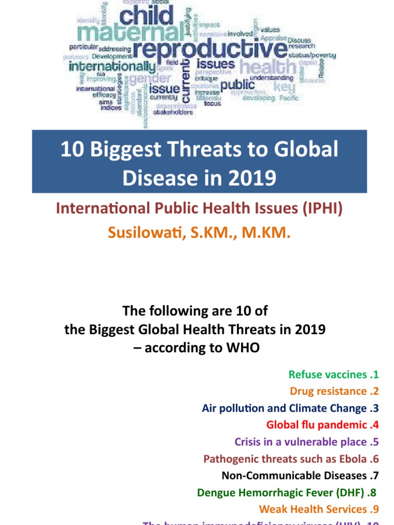 10 Biggest Threats To Global Disease in 2019 | Download Free PDF ...