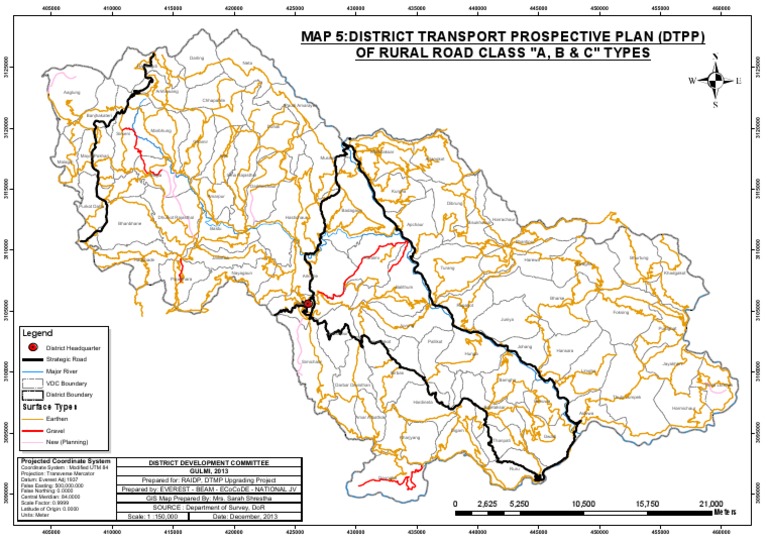 District Transport Plan for Gulmi | PDF | Scientific Observation ...