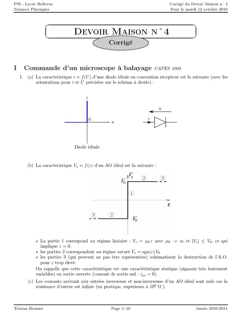 Corrige DM4 PDF | PDF | Filtre (électronique) | Diode